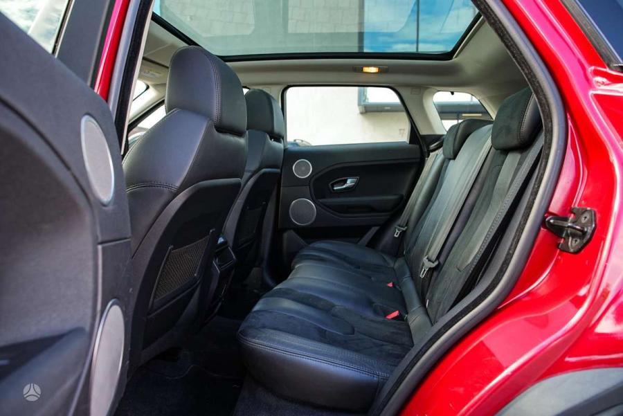 Sarkans Land Rover Range Rover Evoque 2015 Marijampole, ar dzinēja tilpumu 2.18 L un nobraukumu 289 tūkst. km par 10750 €, foto 35 vietnē AUTOMOTO.COM.LV