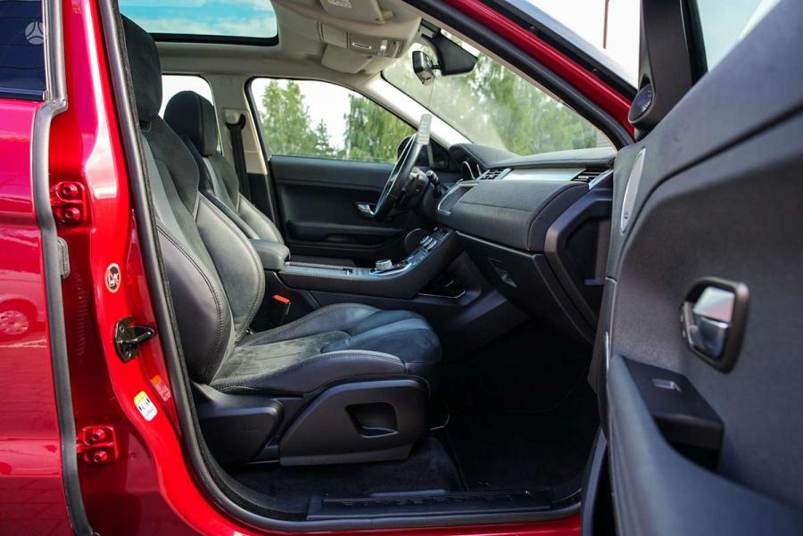 Sarkans Land Rover Range Rover Evoque 2015 Marijampole, ar dzinēja tilpumu 2.18 L un nobraukumu 289 tūkst. km par 10750 €, foto 40 vietnē AUTOMOTO.COM.LV