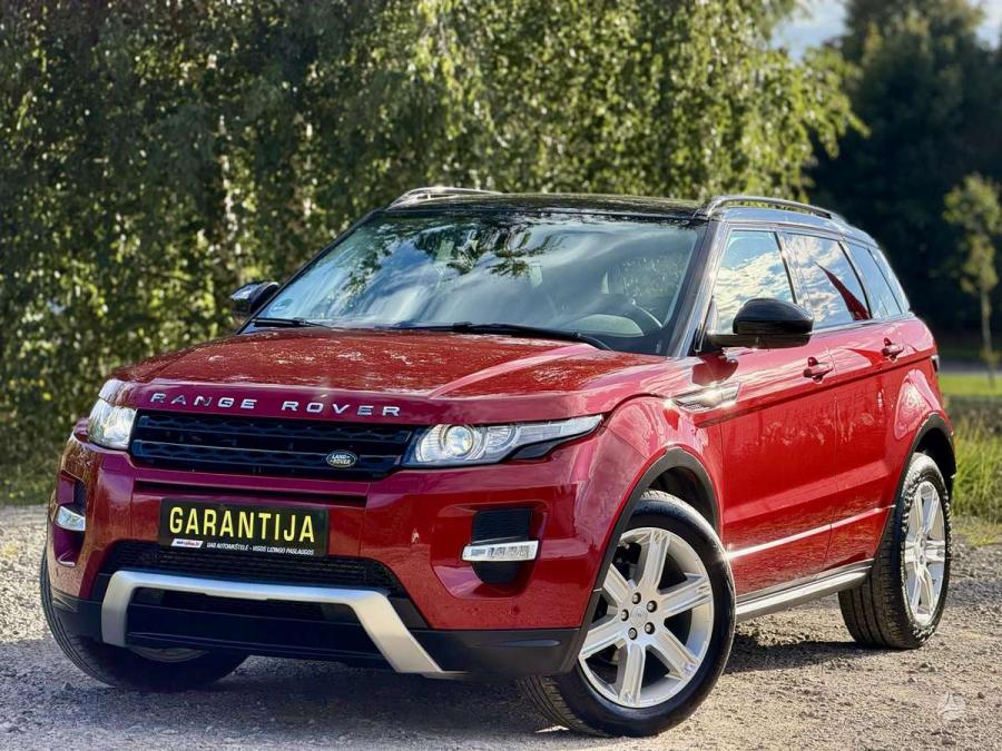 Red Land Rover Range Rover Evoque 2015 in Siauliai, with an engine capacity of 2.18 L and mileage of 275 thousand km for 14999 €, photo 1 on AUTOMOTO.COM.LV