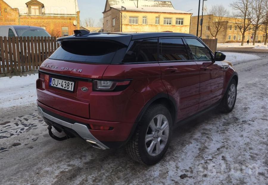 Sarkans Land Rover Range Rover Evoque 2016 Jelgava, ar dzinēja tilpumu 2.00 L un nobraukumu 0 tūkst. km par 12990 €, foto 3 vietnē AUTOMOTO.COM.LV