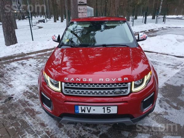 Sarkans Land Rover Range Rover Evoque 2016 Rīga, ar dzinēja tilpumu 2.00 L un nobraukumu 219 tūkst. km par 14500 €, foto 1 vietnē AUTOMOTO.COM.LV