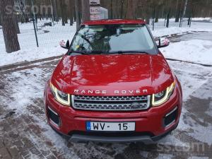 Sarkans Land Rover Range Rover Evoque 2016 Rīga, ar dzinēja tilpumu 2.00 L un nobraukumu 219 tūkst. km par 14500 €, foto  vietnē AUTOMOTO.COM.LV