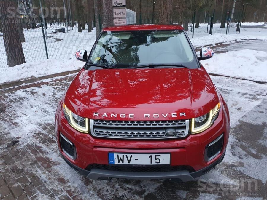 Sarkans Land Rover Range Rover Evoque 2016 Rīga, ar dzinēja tilpumu 2.00 L un nobraukumu 219 tūkst. km par 14500 €, foto 1 vietnē AUTOMOTO.COM.LV