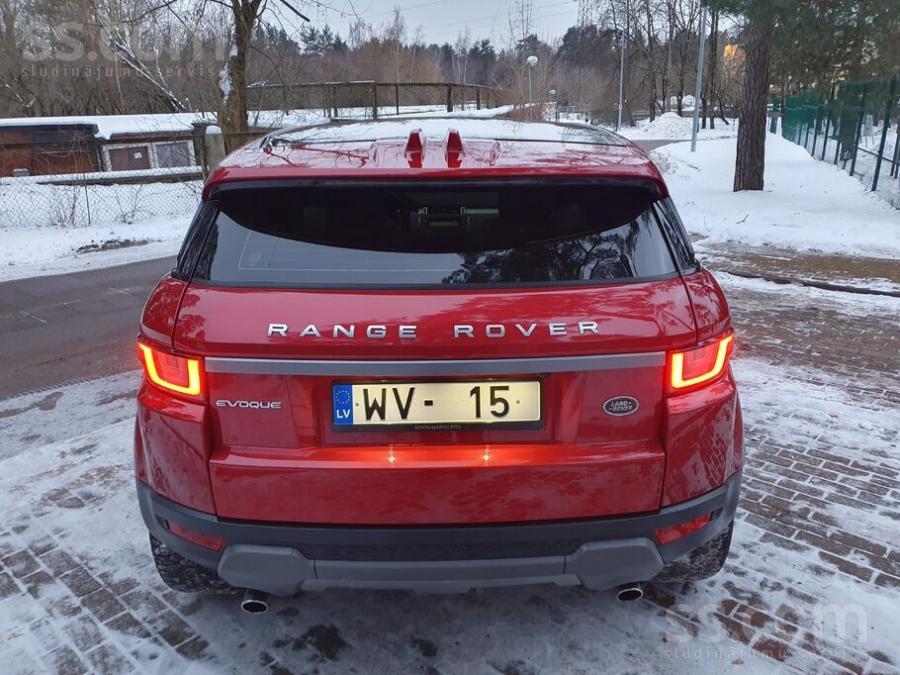 Sarkans Land Rover Range Rover Evoque 2016 Rīga, ar dzinēja tilpumu 2.00 L un nobraukumu 219 tūkst. km par 14500 €, foto 6 vietnē AUTOMOTO.COM.LV