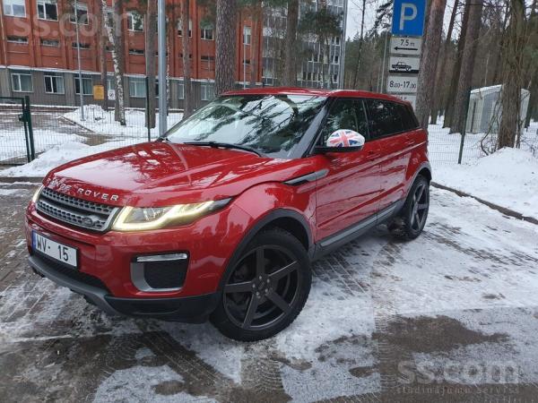 Red Land Rover Range Rover Evoque 2016 in Riga, with an engine capacity of 2.00 L and mileage of 219 thousand km for 14500 €, photo 2 on AUTOMOTO.COM.LV