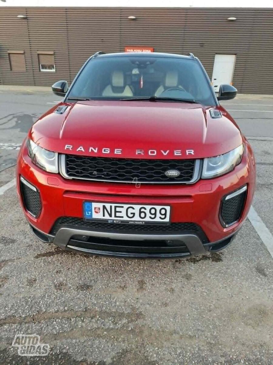 Sarkans Land Rover Range Rover Evoque 2016 Jonava, ar dzinēja tilpumu 2.00 L un nobraukumu 232 tūkst. km par 11000 €, foto 1 vietnē AUTOMOTO.COM.LV