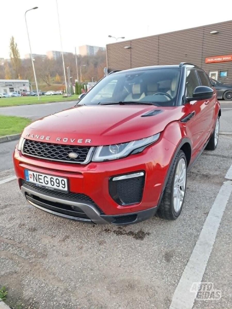 Sarkans Land Rover Range Rover Evoque 2016 Jonava, ar dzinēja tilpumu 2.00 L un nobraukumu 232 tūkst. km par 11000 €, foto 3 vietnē AUTOMOTO.COM.LV