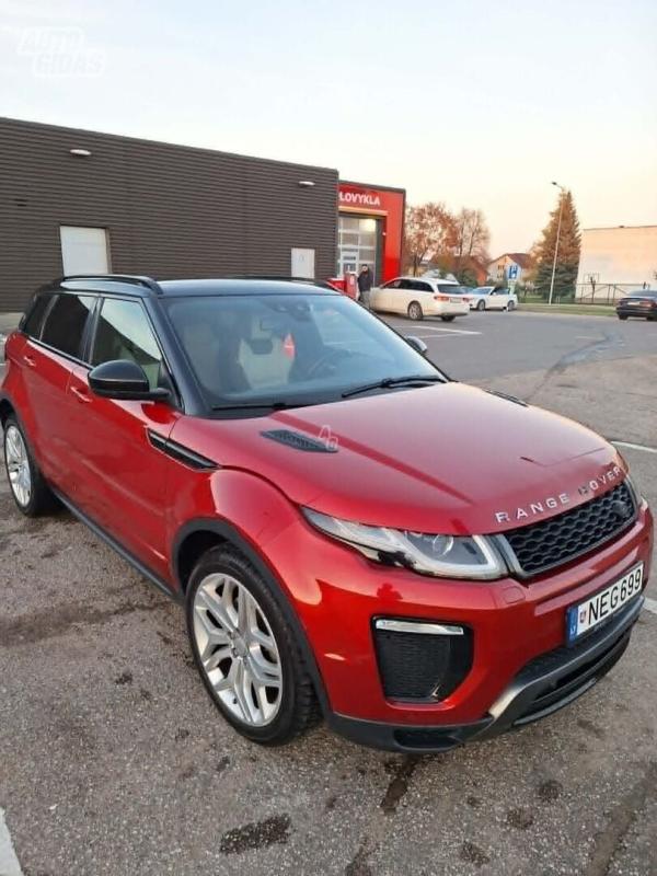 Red Land Rover Range Rover Evoque 2016 in Jonava, with an engine capacity of 2.00 L and mileage of 232 thousand km for 11000 €, photo 5 on AUTOMOTO.COM.LV
