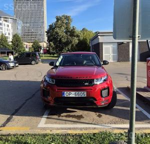 Sarkans Land Rover Range Rover Evoque 2016 Rīga, ar dzinēja tilpumu 2.00 L un nobraukumu 94 tūkst. km par 15000 €, foto  vietnē AUTOMOTO.COM.LV