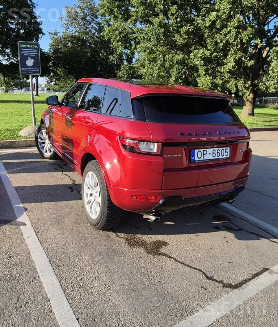 Sarkans Land Rover Range Rover Evoque 2016 Rīga, ar dzinēja tilpumu 2.00 L un nobraukumu 94 tūkst. km par 15000 €, foto 4 vietnē AUTOMOTO.COM.LV
