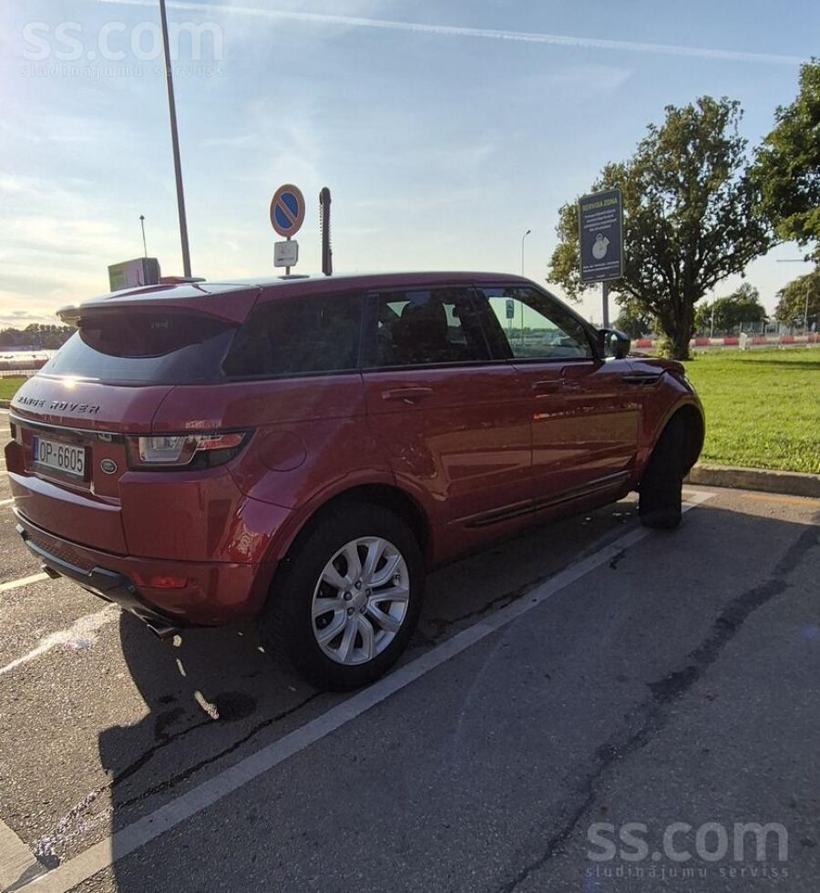 Sarkans Land Rover Range Rover Evoque 2016 Rīga, ar dzinēja tilpumu 2.00 L un nobraukumu 94 tūkst. km par 15000 €, foto 5 vietnē AUTOMOTO.COM.LV