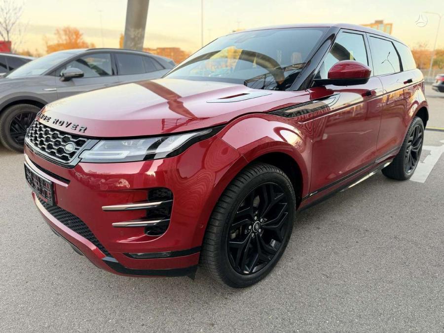 Red Land Rover Range Rover Evoque 2019 in Vilnius, with an engine capacity of 2.00 L and mileage of 104 thousand km for 22900 €, photo 4 on AUTOMOTO.COM.LV