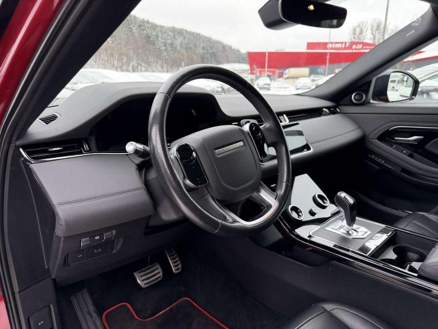 Red Land Rover Range Rover Evoque 2019 in Vilnius, with an engine capacity of 2.00 L and mileage of 105 thousand km for 22500 €, photo 7 on AUTOMOTO.COM.LV