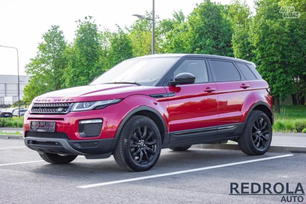 Sarkans Land Rover Range Rover Evoque 2019 Kauņa, ar dzinēja tilpumu 2.00 L un nobraukumu 250 tūkst. km par 12700 €, foto  vietnē AUTOMOTO.COM.LV