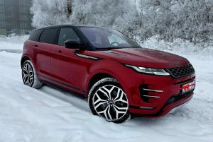 Sarkans Land Rover Range Rover Evoque 2020 Šauļi, ar dzinēja tilpumu 2.00 L un nobraukumu 94 tūkst. km par 31600 €, foto  vietnē AUTOMOTO.COM.LV