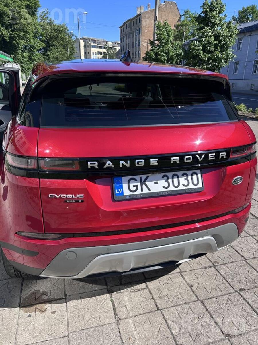 Sarkans Land Rover Range Rover Evoque 2020 Rīga, ar dzinēja tilpumu 2.00 L un nobraukumu 72 tūkst. km par 24900 €, foto 12 vietnē AUTOMOTO.COM.LV