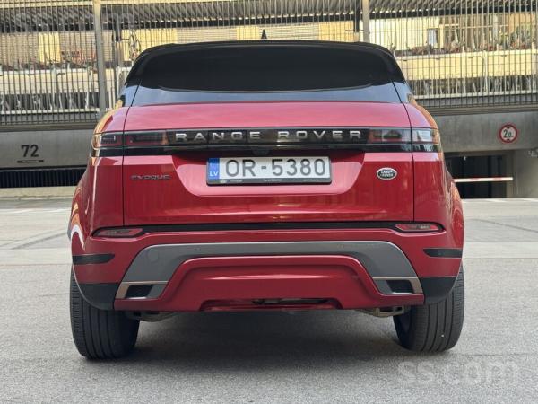 Red Land Rover Range Rover Evoque 2020 in Riga, with an engine capacity of 2.00 L and mileage of 68 thousand km for 23800 €, photo 7 on AUTOMOTO.COM.LV