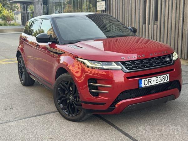 Red Land Rover Range Rover Evoque 2020 in Riga, with an engine capacity of 2.00 L and mileage of 68 thousand km for 23800 €, photo 8 on AUTOMOTO.COM.LV