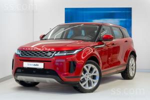 Sarkans Land Rover Range Rover Evoque 2023 Rīga, ar dzinēja tilpumu 2.00 L un nobraukumu 34 tūkst. km par 32990 €, foto  vietnē AUTOMOTO.COM.LV