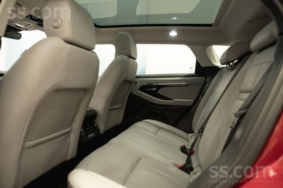 Sarkans Land Rover Range Rover Evoque 2023 Rīga, ar dzinēja tilpumu 2.00 L un nobraukumu 34 tūkst. km par 32990 €, foto 13 vietnē AUTOMOTO.COM.LV