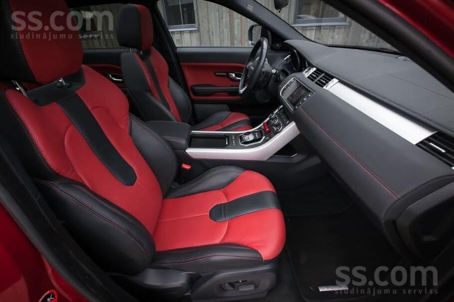 Red Land Rover Range Rover Evoque 2013 in Rezekne, with an engine capacity of 2.20 L and mileage of 165 thousand km for 13500 €, photo 7 on AUTOMOTO.COM.LV