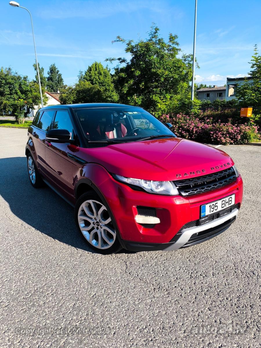 Red Land Rover Range Rover Evoque 2012 in Rakvere, with an engine capacity of 2.00 L and mileage of 231 thousand km for 13500 €, photo 1 on AUTOMOTO.COM.LV