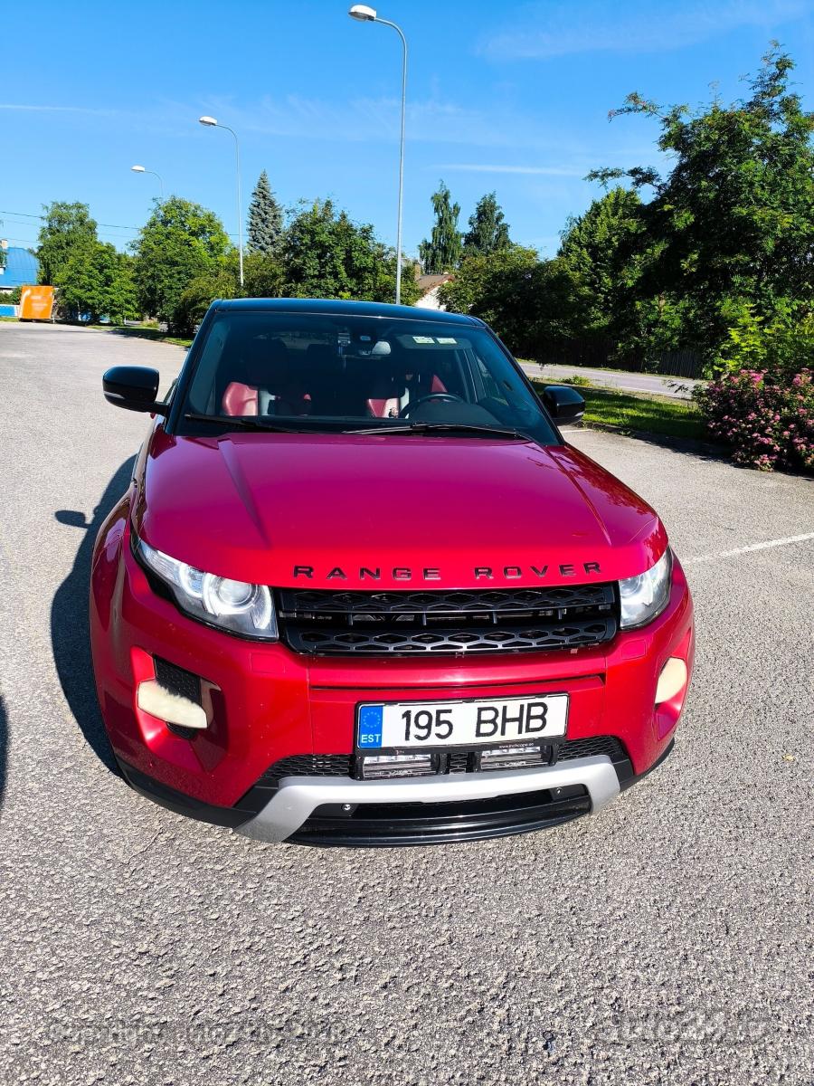 Red Land Rover Range Rover Evoque 2012 in Rakvere, with an engine capacity of 2.00 L and mileage of 231 thousand km for 13500 €, photo 3 on AUTOMOTO.COM.LV