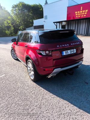 Red Land Rover Range Rover Evoque 2012 in Rakvere, with an engine capacity of 2.00 L and mileage of 231 thousand km for 13500 €, photo 4 on AUTOMOTO.COM.LV