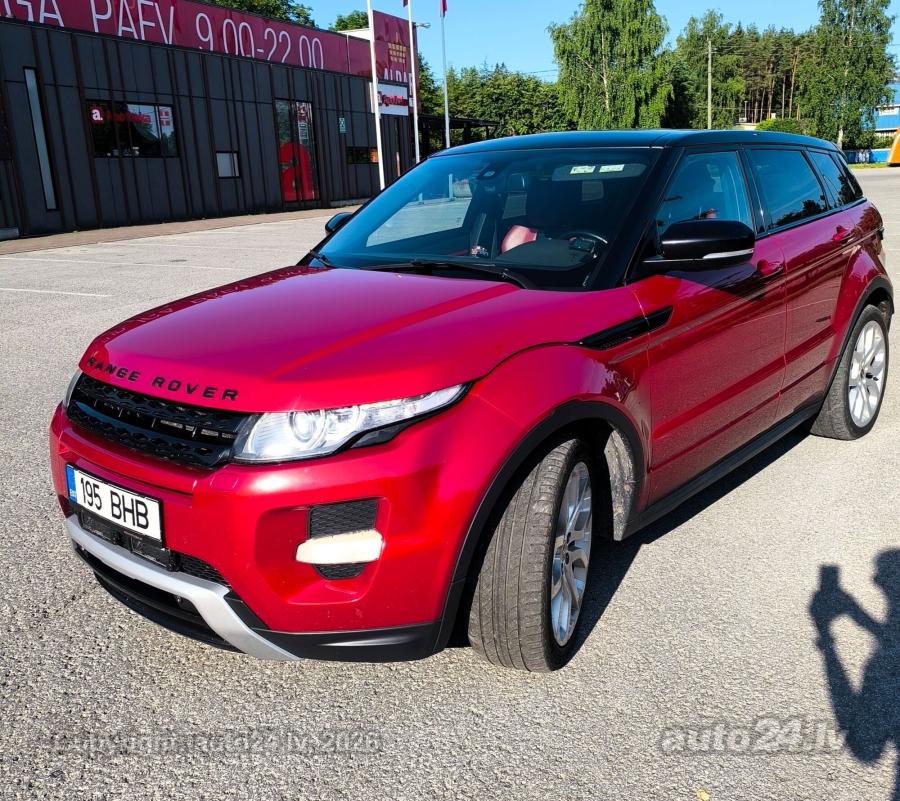 Red Land Rover Range Rover Evoque 2012 in Rakvere, with an engine capacity of 2.00 L and mileage of 231 thousand km for 13500 €, photo 5 on AUTOMOTO.COM.LV
