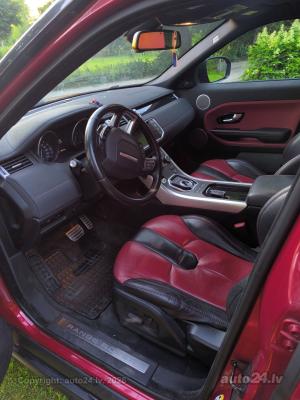 Red Land Rover Range Rover Evoque 2012 in Rakvere, with an engine capacity of 2.00 L and mileage of 231 thousand km for 13500 €, photo 6 on AUTOMOTO.COM.LV