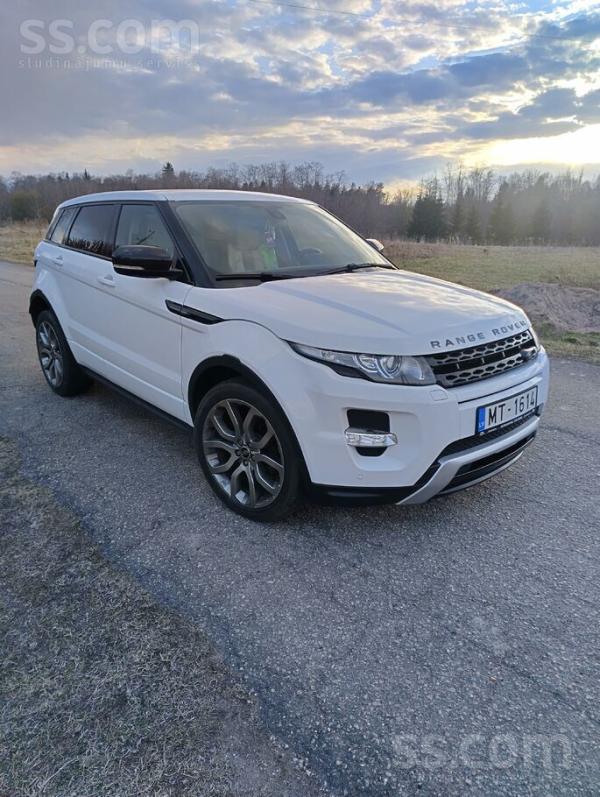 White Land Rover Range Rover Evoque 2012 in Preili, with an engine capacity of 2.20 L and mileage of 346 thousand km for 10500 €, photo 1 on AUTOMOTO.COM.LV