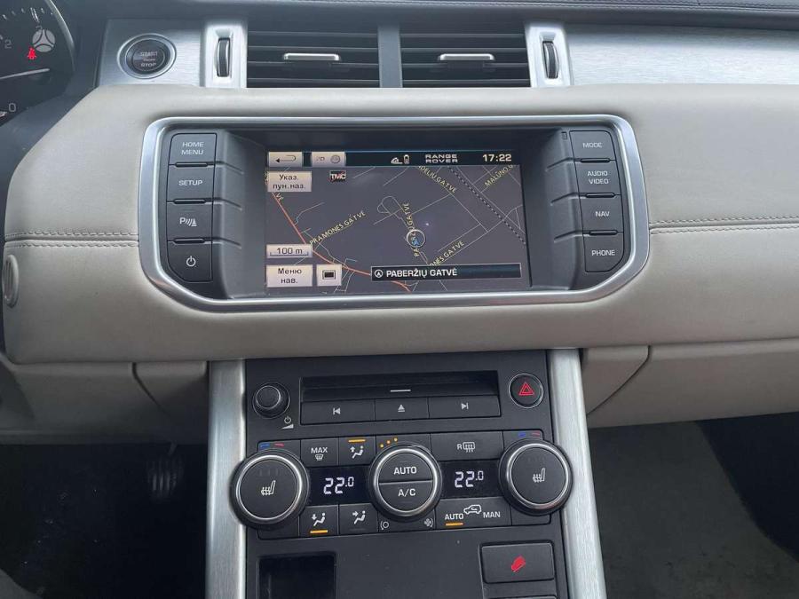Balts Land Rover Range Rover Evoque 2012 Tauragė, ar dzinēja tilpumu 2.18 L un nobraukumu 273 tūkst. km par 7770 €, foto 12 vietnē AUTOMOTO.COM.LV