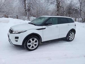 White Land Rover Range Rover Evoque 2013 in Alytus, with an engine capacity of 2.18 L and mileage of 264 thousand km for 9200 €, photo 3 on AUTOMOTO.COM.LV