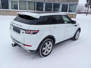 White Land Rover Range Rover Evoque 2013 in Alytus, with an engine capacity of 2.18 L and mileage of 264 thousand km for 9200 €, photo 12 on AUTOMOTO.COM.LV