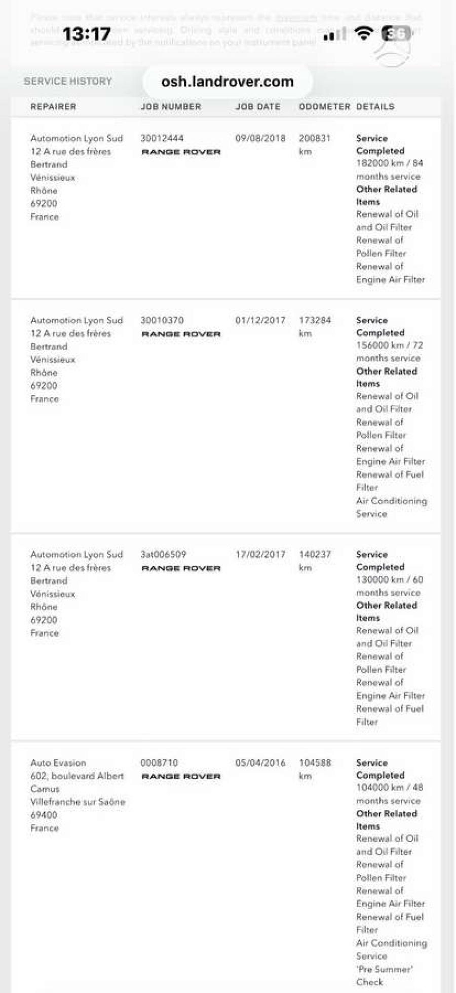White Land Rover Range Rover Evoque 2013 in Kaunas, with an engine capacity of 2.18 L and mileage of 380 thousand km for 6850 €, photo 23 on AUTOMOTO.COM.LV