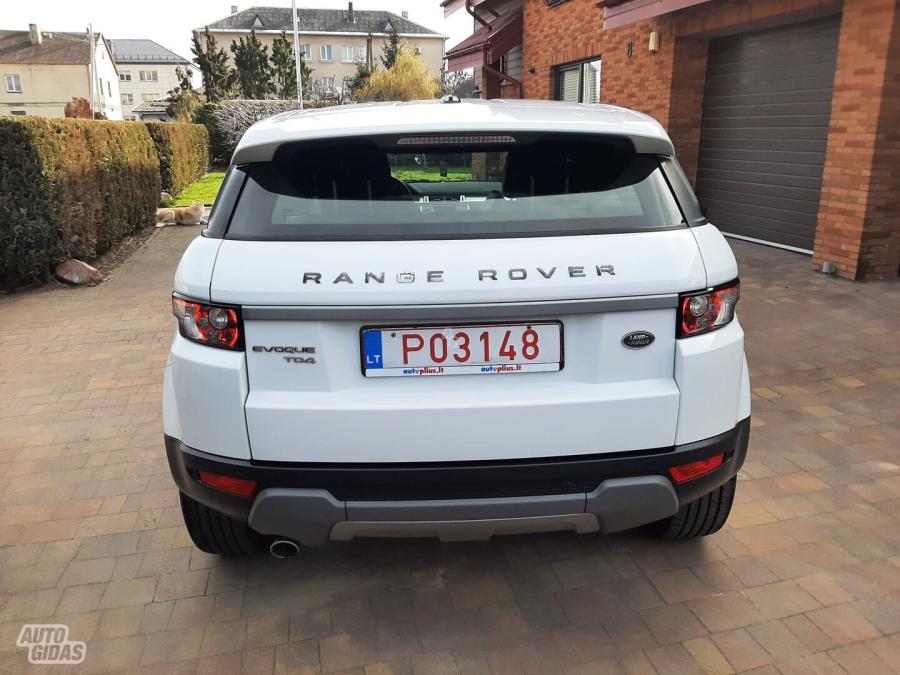 White Land Rover Range Rover Evoque 2014 in Kaunas, with an engine capacity of 2.20 L and mileage of 279 thousand km for 8600 €, photo 10 on AUTOMOTO.COM.LV