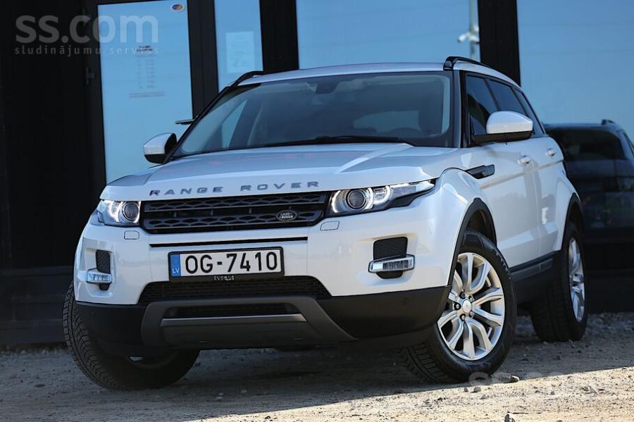 White Land Rover Range Rover Evoque 2015 in Tukums, with an engine capacity of 2.20 L and mileage of 220 thousand km for 11690 €, photo 6 on AUTOMOTO.COM.LV