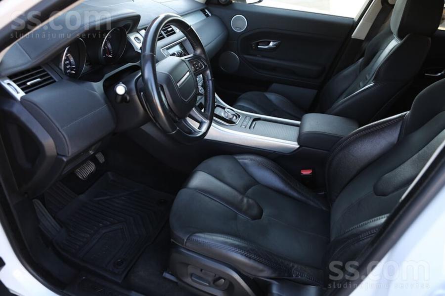 White Land Rover Range Rover Evoque 2015 in Tukums, with an engine capacity of 2.20 L and mileage of 220 thousand km for 11690 €, photo 9 on AUTOMOTO.COM.LV