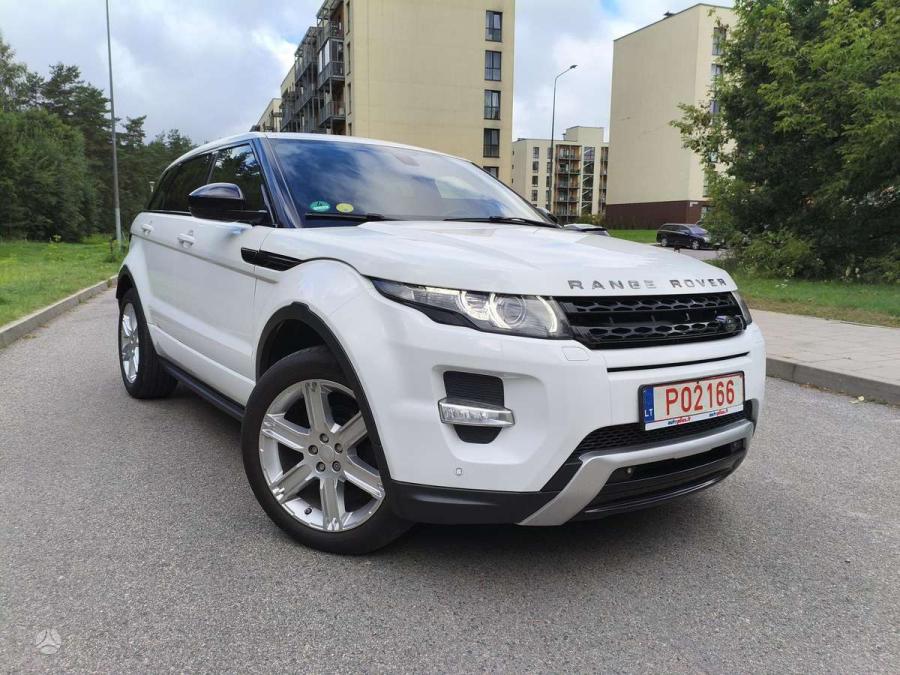 Balts Land Rover Range Rover Evoque 2015 Viļņa, ar dzinēja tilpumu 2.18 L un nobraukumu 268 tūkst. km par 9500 €, foto 5 vietnē AUTOMOTO.COM.LV