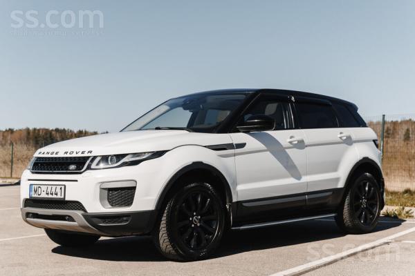 White Land Rover Range Rover Evoque 2017 in Riga, with an engine capacity of 2.00 L and mileage of 116 thousand km for 18100 €, photo 4 on AUTOMOTO.COM.LV