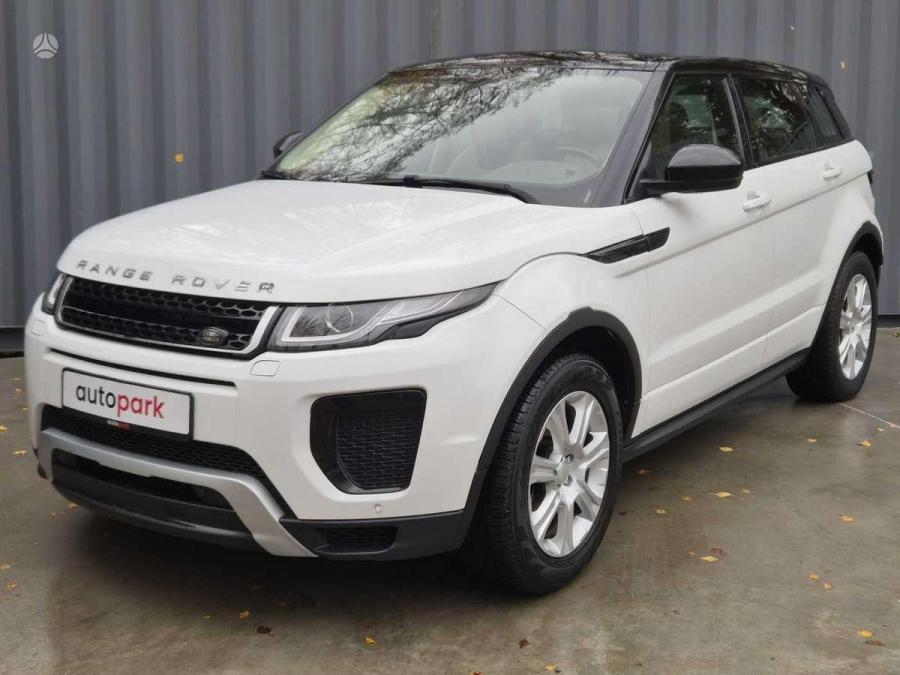 White Land Rover Range Rover Evoque 2018 in Vilnius, with an engine capacity of 2.00 L and mileage of 119 thousand km for 13900 €, photo 1 on AUTOMOTO.COM.LV