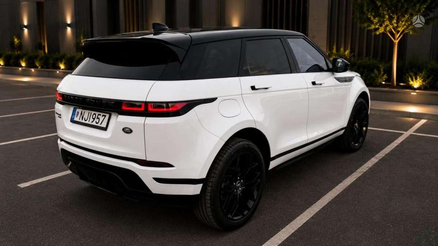 White Land Rover Range Rover Evoque 2019 in Kaunas, with an engine capacity of 2.00 L and mileage of 174 thousand km for 19900 €, photo 3 on AUTOMOTO.COM.LV