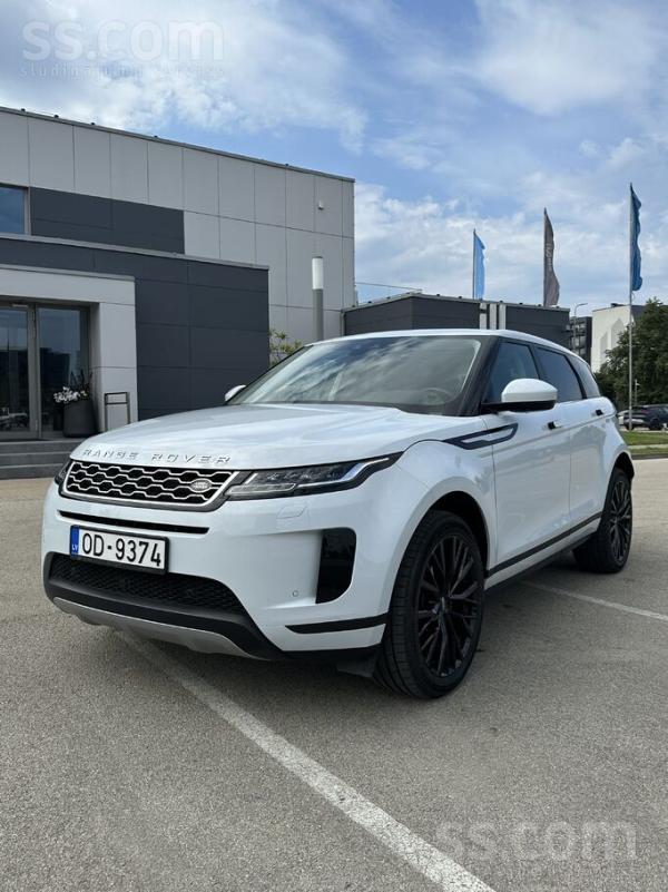 White Land Rover Range Rover Evoque 2019 in Riga, with an engine capacity of 2.00 L and mileage of 46 thousand km for 22900 €, photo 1 on AUTOMOTO.COM.LV