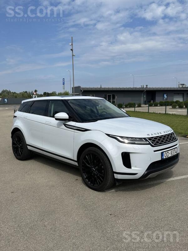 White Land Rover Range Rover Evoque 2019 in Riga, with an engine capacity of 2.00 L and mileage of 46 thousand km for 22900 €, photo 7 on AUTOMOTO.COM.LV