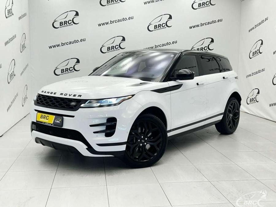 White Land Rover Range Rover Evoque 2020 in Vilnius, with an engine capacity of 2.00 L and mileage of 79 thousand km for 21900 €, photo 1 on AUTOMOTO.COM.LV