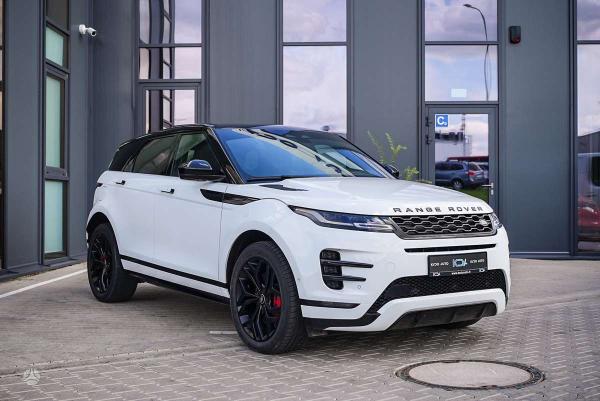 Balts Land Rover Range Rover Evoque 2023 Kauņa, ar dzinēja tilpumu 2.00 L un nobraukumu 42 tūkst. km par 30950 €, foto 1 vietnē AUTOMOTO.COM.LV
