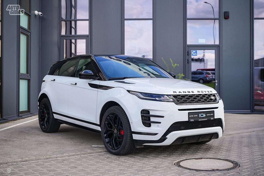 Balts Land Rover Range Rover Evoque 2023 Kauņa, ar dzinēja tilpumu 2.00 L un nobraukumu 42 tūkst. km par 30950 €, foto 1 vietnē AUTOMOTO.COM.LV