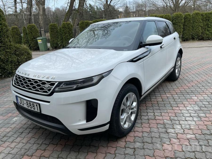 White Land Rover Range Rover Evoque 2019 in Riga, with an engine capacity of 2.00 L and mileage of 126 thousand km for 24990 €, photo 1 on AUTOMOTO.COM.LV