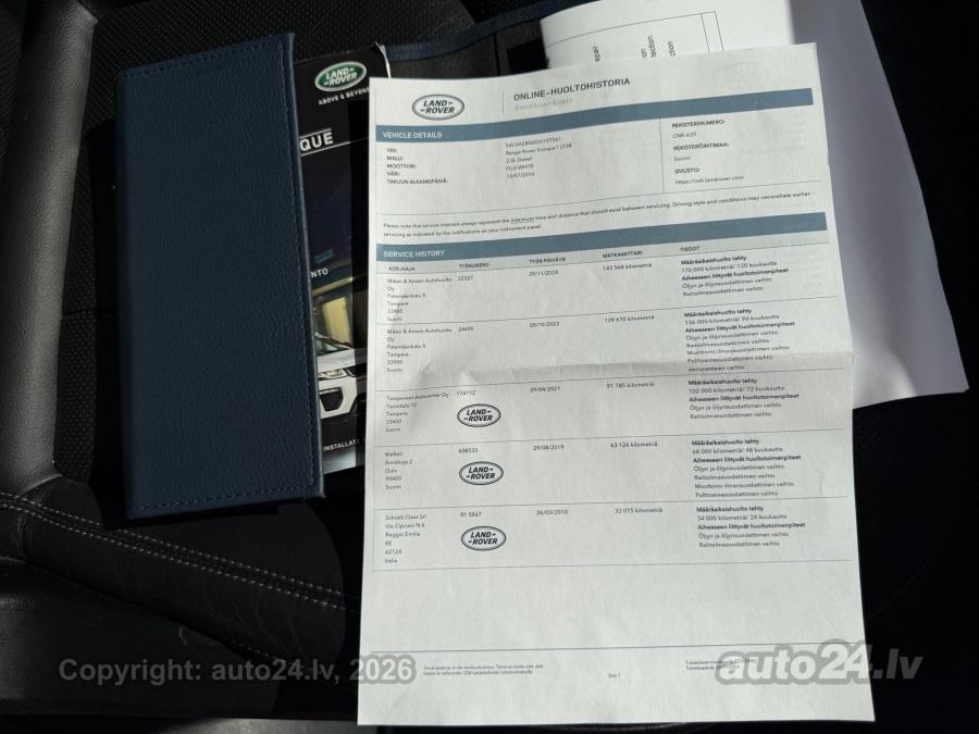 Balts Land Rover Range Rover Evoque 2016 Veru, ar dzinēja tilpumu 2.00 L un nobraukumu 165 tūkst. km par 12900 €, foto 14 vietnē AUTOMOTO.COM.LV