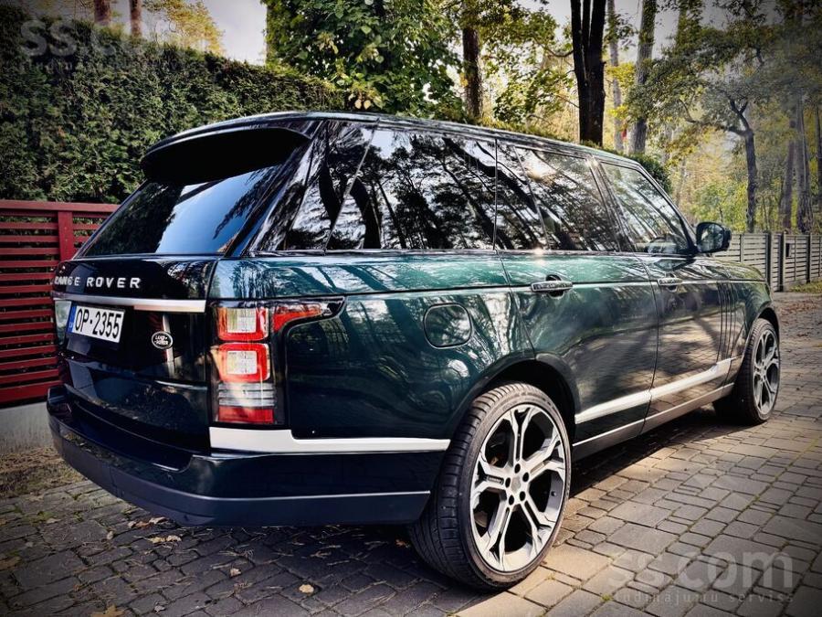 Green Land Rover Range Rover 2014 in Riga, with an engine capacity of 4.40 L and mileage of 280 thousand km for 23900 €, photo 6 on AUTOMOTO.COM.LV